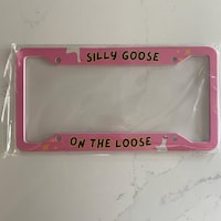 Silly Goose on the Loose White License Plate Frame - Etsy Canada