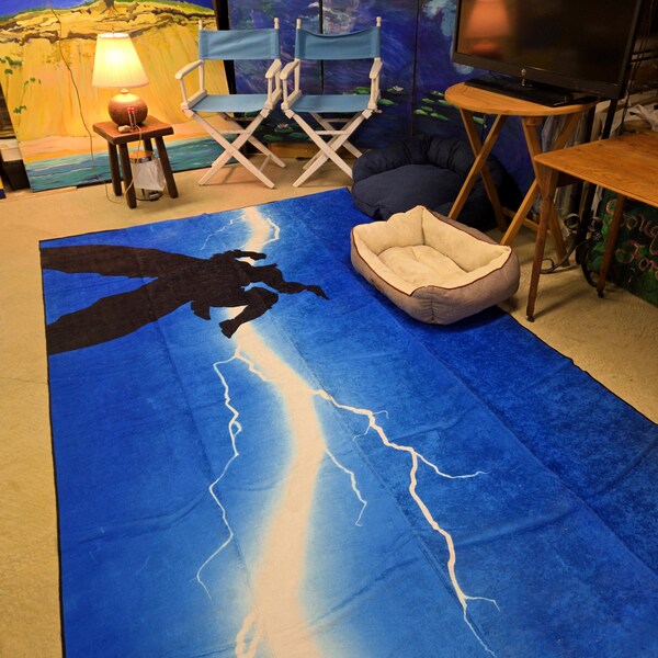 Arcade Carpet, Colorful Trippy Area Rug, 80s 90s Accent Floor Mat, Game ...