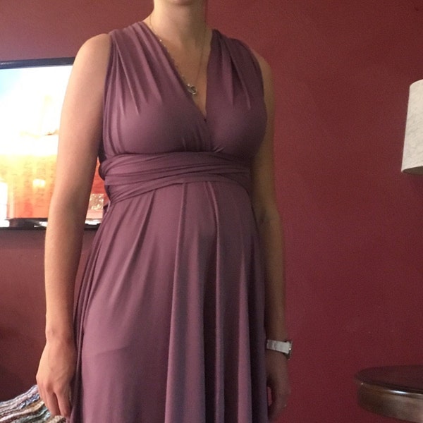 Maroon Burgundy Custom Handmade Infinity Wrapping Convertible ...