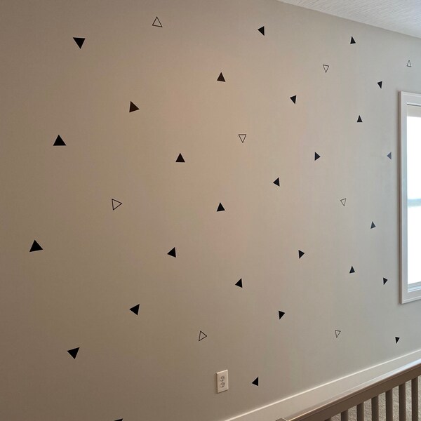 Triangle Wall Decals Vinyl Wall Decals, Wall Decor, Geometric Wall ...