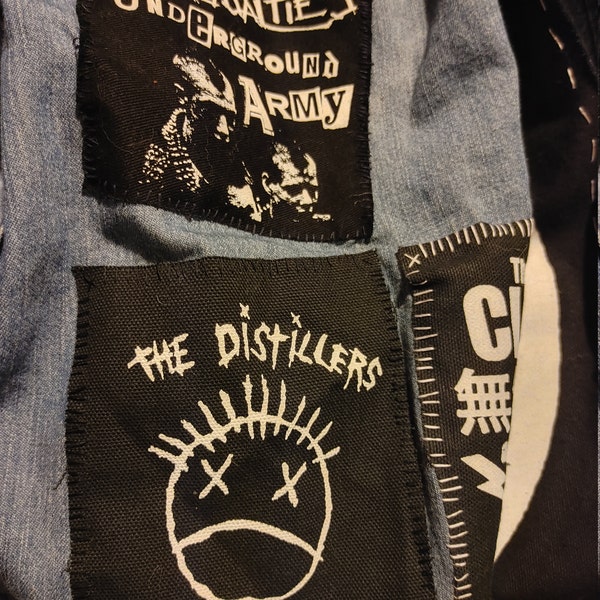 Distillers Frown Logo DIY Punk Patch - Etsy