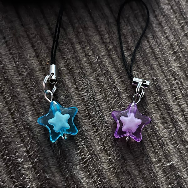 Colorful Star Phone Charm - Etsy