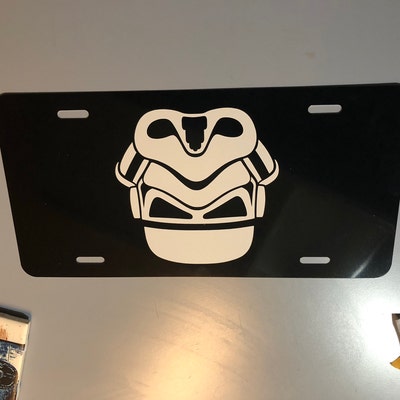 Star Wars Stormtrooper Helmet Custom License Plate Car Truck Auto Tag ...