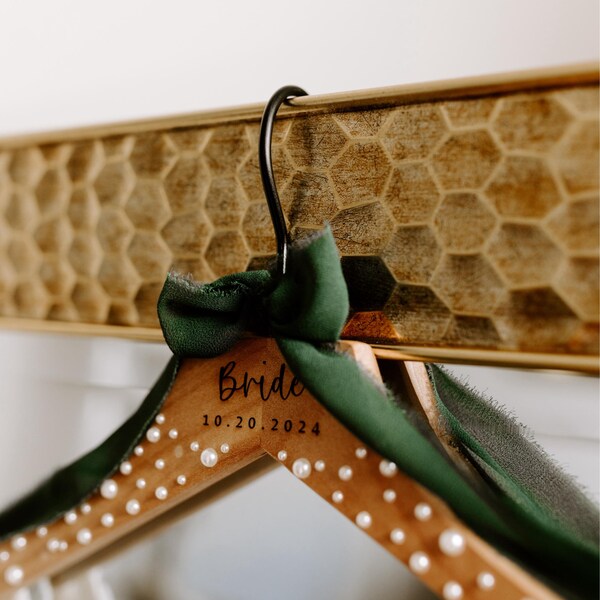 Wedding Title Hanger, Wedding Hangers, Bridesmaid Hanger, Personalized ...