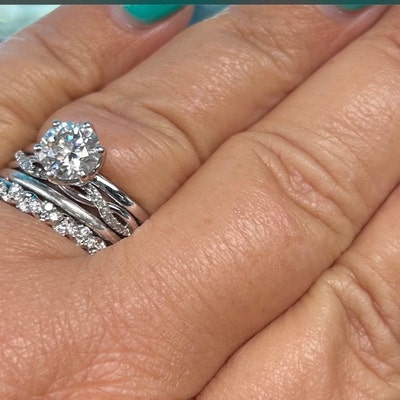 3CT Radiant Cut Moissanite Engagement Ring Radiant Moissanite - Etsy