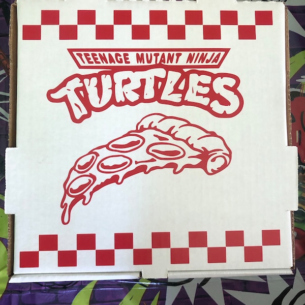 Turtle Pizza Box Birthday Party Pizza Box - Etsy