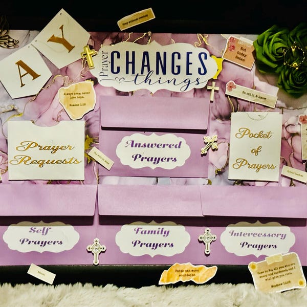 Prayer Board Kit | the Pastel Edition | Printable Prayer Vision Board ...