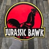 Chicken Coop Sign Jurassic Bawk T-rex Dinosaur Outdoor Wood Chicken ...