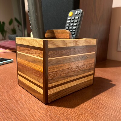 Remote Control Holder Handmade Clicker Keeper Desk Organizer Caddy by ...
