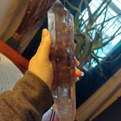 Natural Iridescent Anandalite Quartz: LGC Large Cabinet Size 5in/429g ...