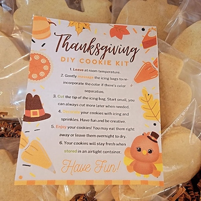 Fall Topper, Fall Cookie Bag Topper, 4x2 Bag Topper, Printable Fall ...