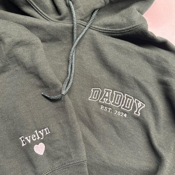 Personalized Last Name Embroidered Sweatshirt With Est Date, Custom ...