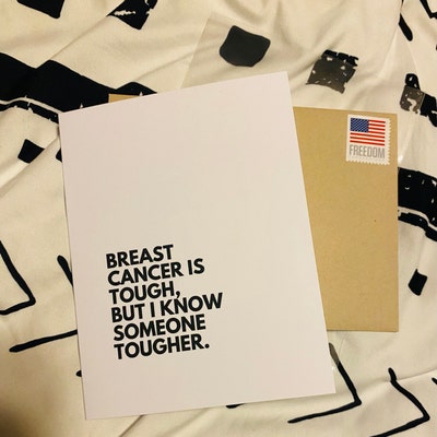 Funny Cancer Card Beat Cancer Rock Star Breast Cancer Gift Cancer ...