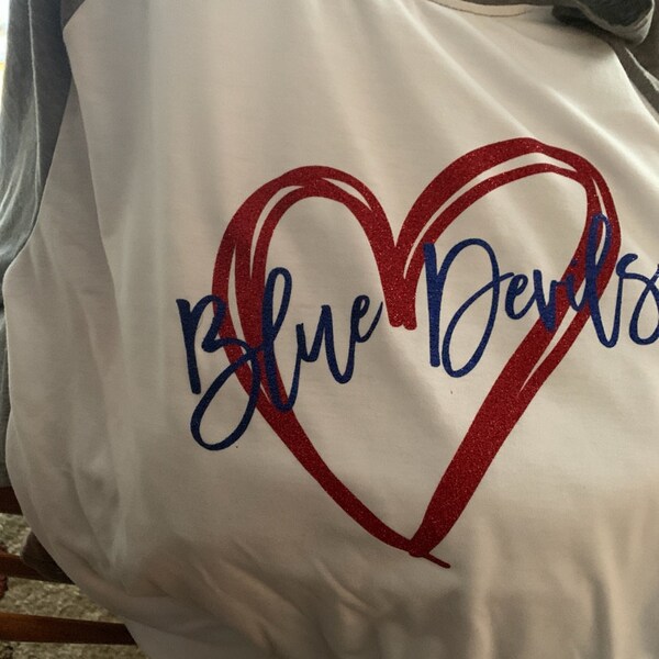Blue Devils Heart SVG/PNG - Etsy
