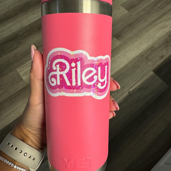 Custom Name Sticker, Personalized Vinyl Name Sticker, FULL NAME DECAL ...