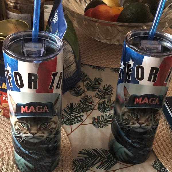 TRUMP FIGHT 2024 Tumbler Cup Trump Supporter 20 Oz Tumbler Donald Trump ...