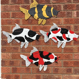 Carp Wall Decor / Rustic Metal Fish Wall Art / Rusty Metal Fishing ...