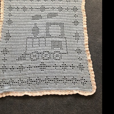 Filet Train Blanket Crochet Pattern PDF FILE ONLY the Lavender Chair ...