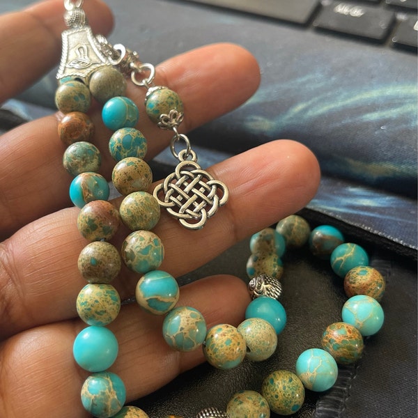 Lapis Lazuli Stone Tasbih, Islamic Prayer Beads, Misbaha, Tasbeeh ...