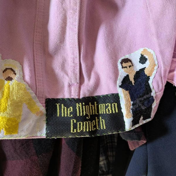 Ongo Gablogian Cross Stitch Pattern, Always Sunny Cross Stitch, Frank ...