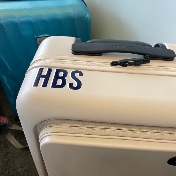 Double-layer Vinyl Monogram Decal Shadow Block Monogram Decal Monogram ...