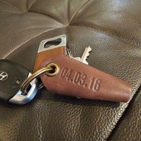 Personalized Leather Keychain Wrap Key Wrap Key Fob Customized With ...