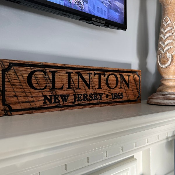 Wood Town Signs | Custom Wood Signs | Hometown Wooden Signs | City ...