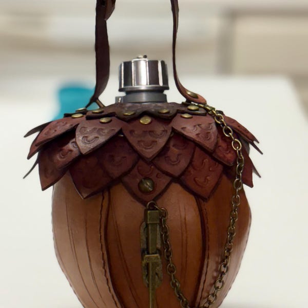 Digital Leather Acorn Bag PATTERN - Nature Set - Etsy