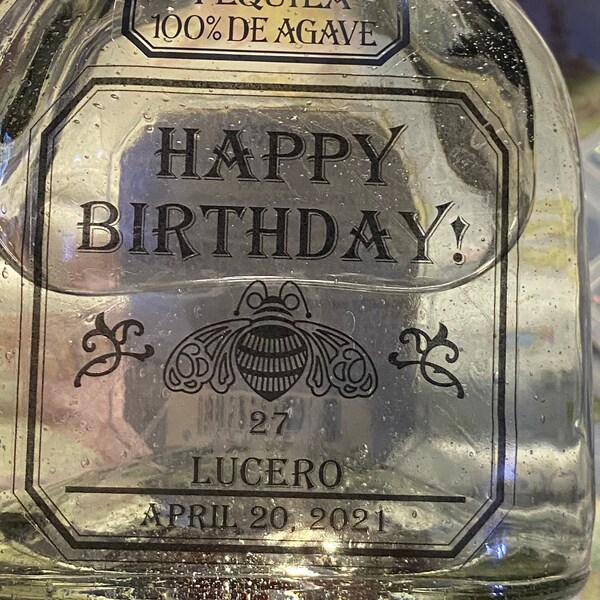 PRINTABLE Patron Label 750ML, Custom Patron Label, Tequila Custom Label ...