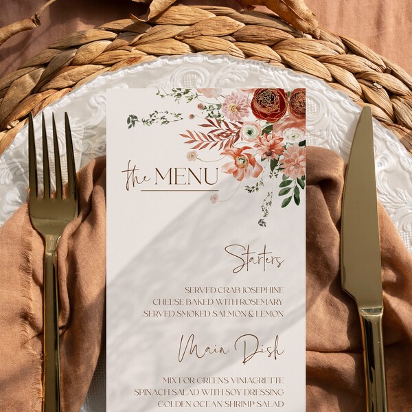 Card Mockup, Menu Mockup, 5x7 Card Mockup, Menu Card Mockup, Blank Card ...