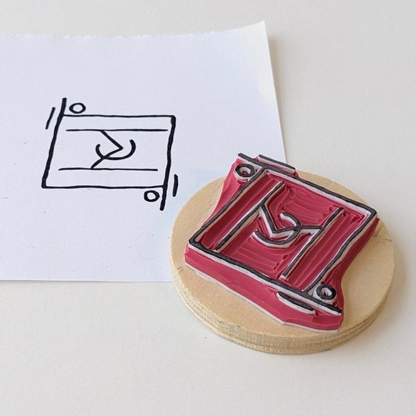 Handcrafted Logo Design, Custom Linocut Block Print, Personalized ...