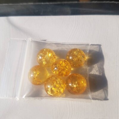 AMBER Natural Baltic Amber ONE 8mm Round Cabochon Sopot Poland - Etsy