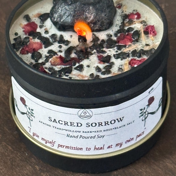 SACRED SORROW Grief Candle, Grief & Loss Support, Grief Gift, Grief ...