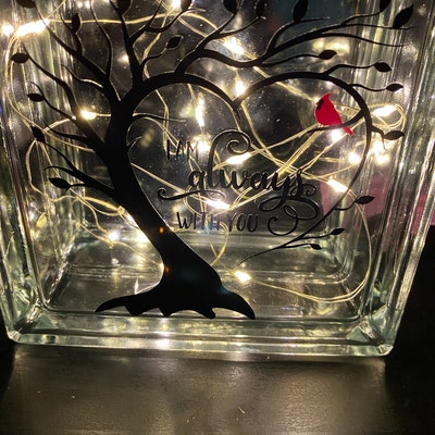 Cardinal Memorial Tree SVG, PNG, I Am Always With You, Heart Tree ...