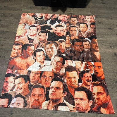 Pedro Pascal American Flag Pedro Pascal Wall Tapestry in Daddy We Trust ...