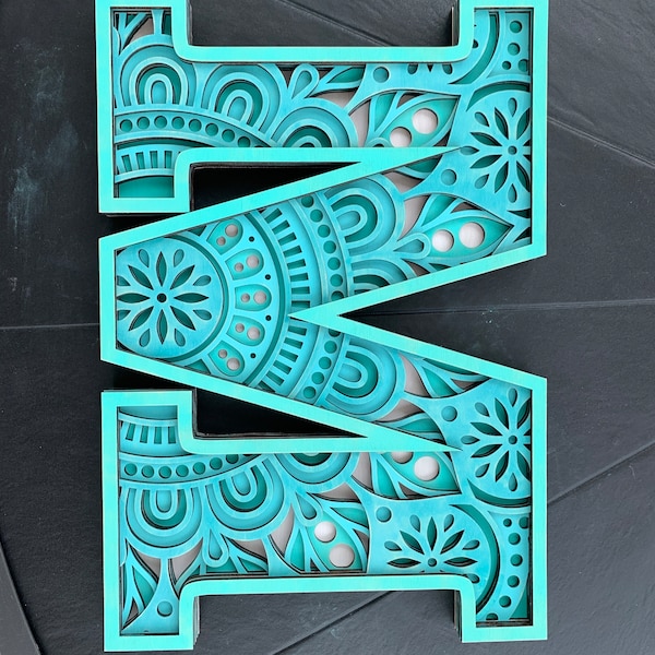 Laser Cut DXF Letter M DXF Alphabet Letter M, Laser Cut Letter ...