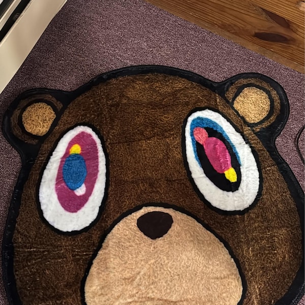 Kanye West Dropout Bear, Kanye West Rug, Kanye West Decor, Kanye Bear ...