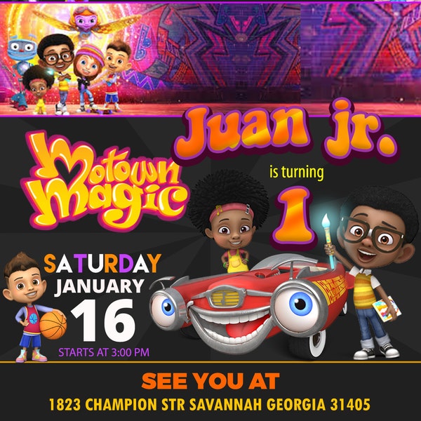 Motown Magic Birthday Invitation, Digital Template, Edit Yourself, Free ...