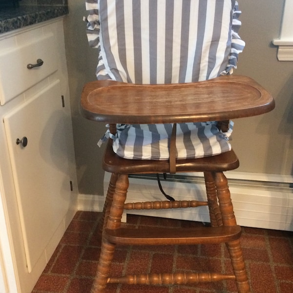 High Chair Pad /jenny Lind High Chair Cushion / Wooden High Chair Pad ...