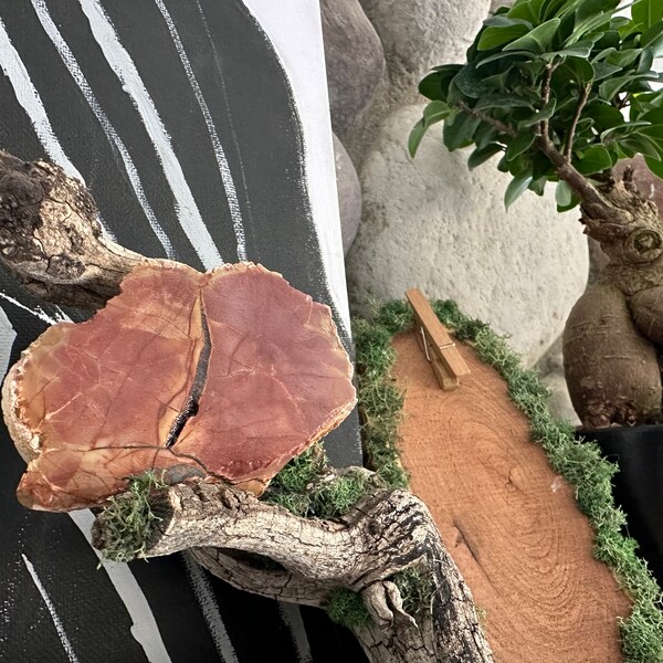 Mock Blue Lightning Stone Half Cut and Resin Enhanced - Etsy