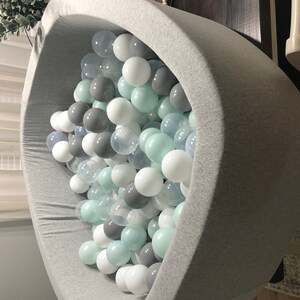 Ball Pit 200 Balls Included Gray, Ball Pit Kids, Ball Pit Foam, Ball ...