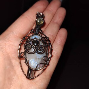 Beautiful Handmade Moonstone Wire Wrapped Pendant Moonstone | Etsy