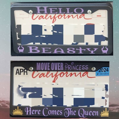 Move Over Princess Here Comes the Queen License Plate Frame, Snow White ...