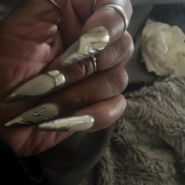 Blind Nail Box, Two/three Sets of Press-on Nails, Mystery Box, Gothic ...