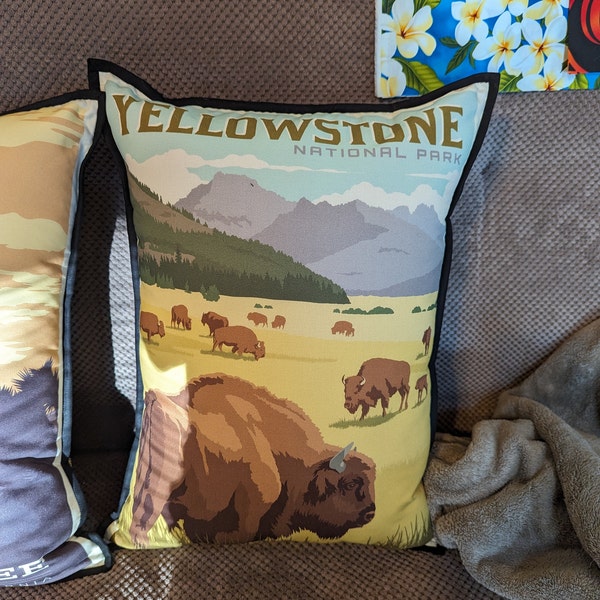 SALE National Parks Pillow Panel Yellowstone - Riley Blake Designs ...