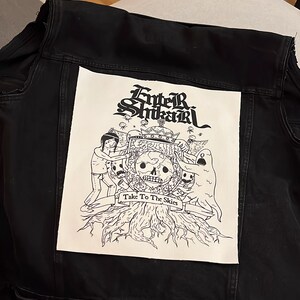 Mystical Goat Canvas Back Patch for Denim Jackets, Vest, Flannels ...