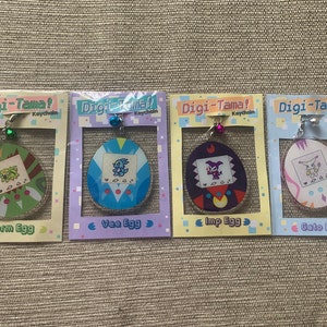 Digi Egg Digitama Tamogatchi Acrylic Charm Keychains - Etsy
