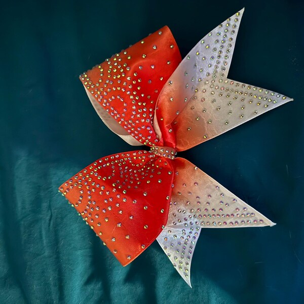 Cheerbow CUT FILE 3 Inch Bow - Digital File Only - Two Color Bow With ...