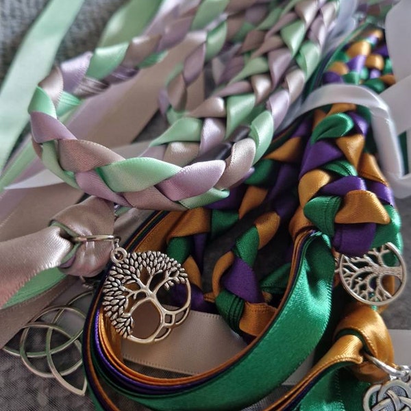 CUSTOM Set of 2 Wedding Cords - Choose Your Colours and Charms ...