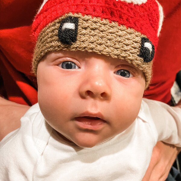 Mario Mushroom Inspired Childrens Hat! Hand Crocheted Toadstool Hat ...